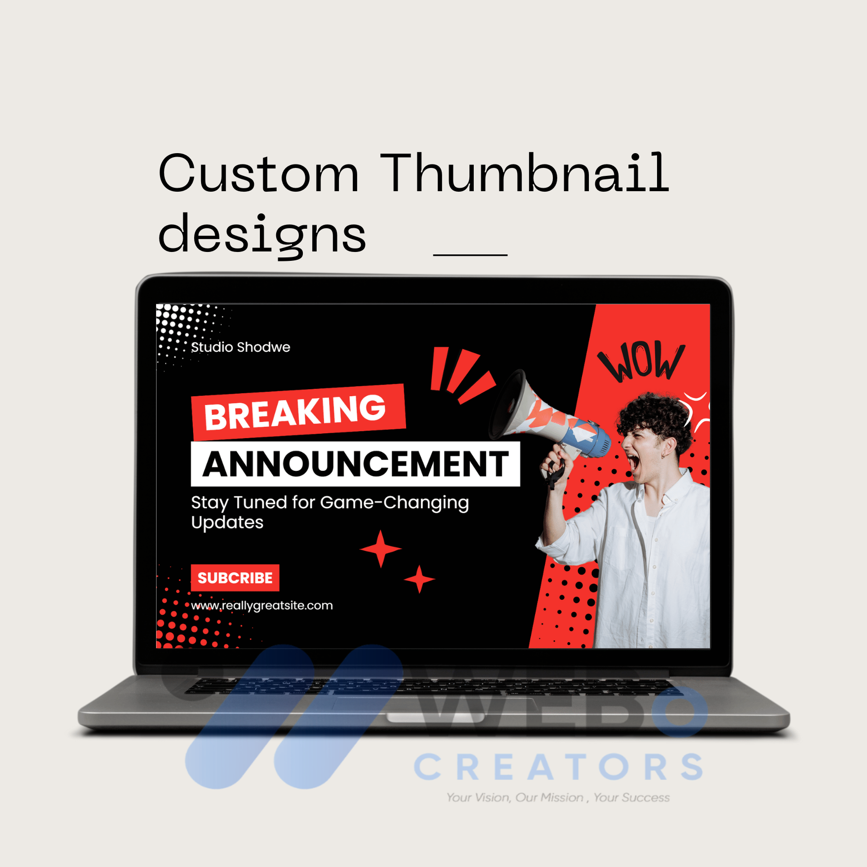 Custom Thumbnail Design Services | YouTube & Social Media